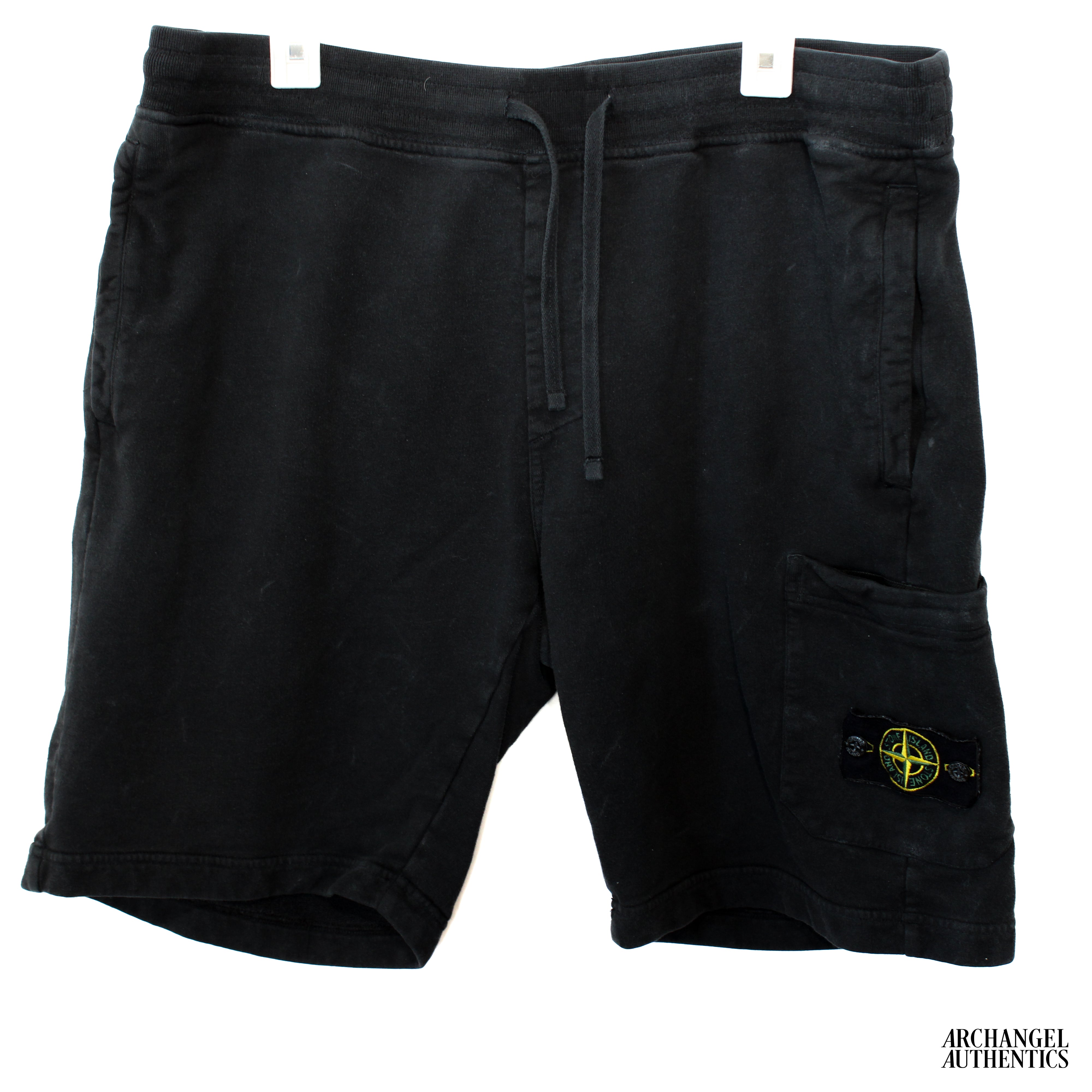 Supreme x Stone Island Sweatshort SS19 Black – archangelauthentics