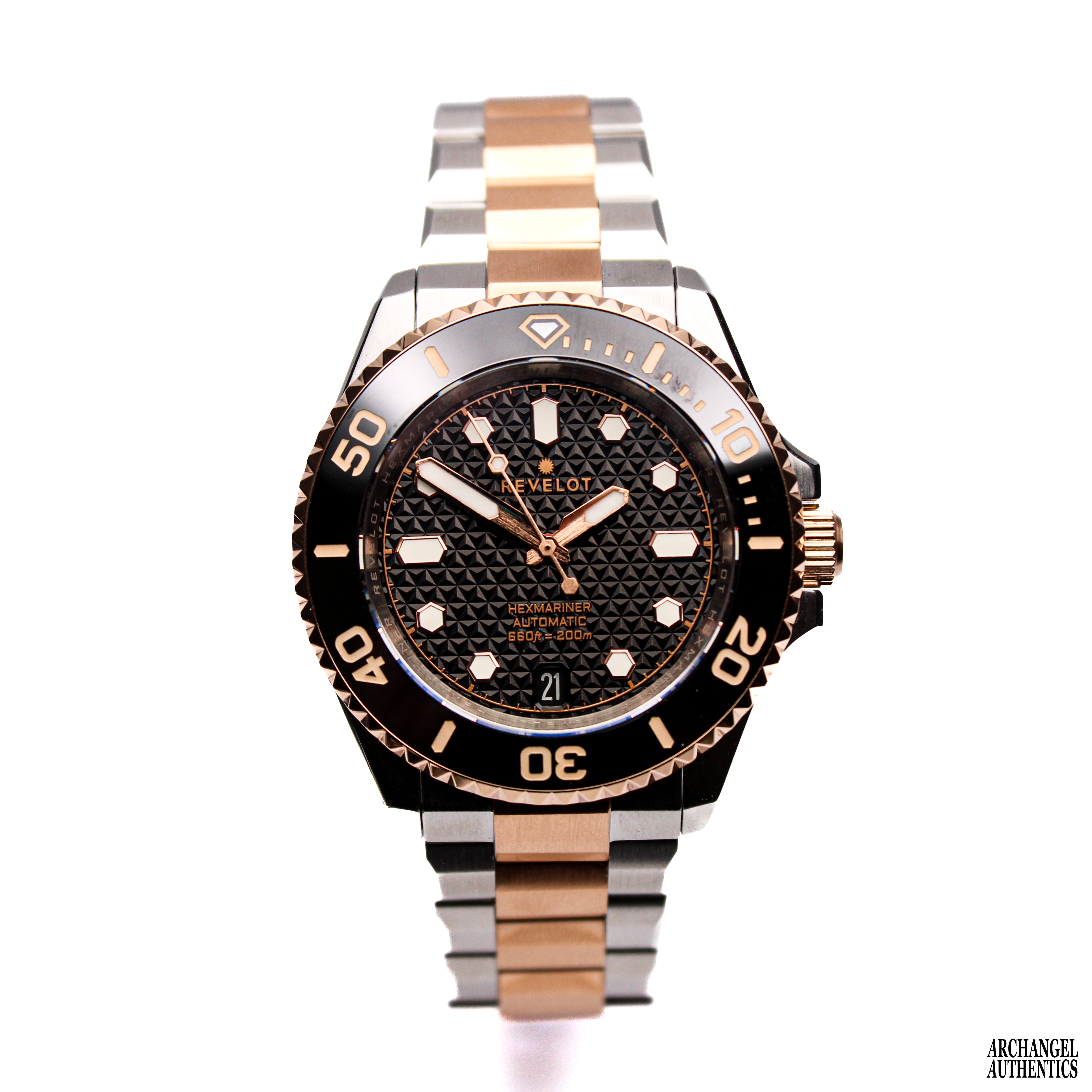 Revelot Hexmariner 39 Darkrose Bicolor Steel – archangelauthentics