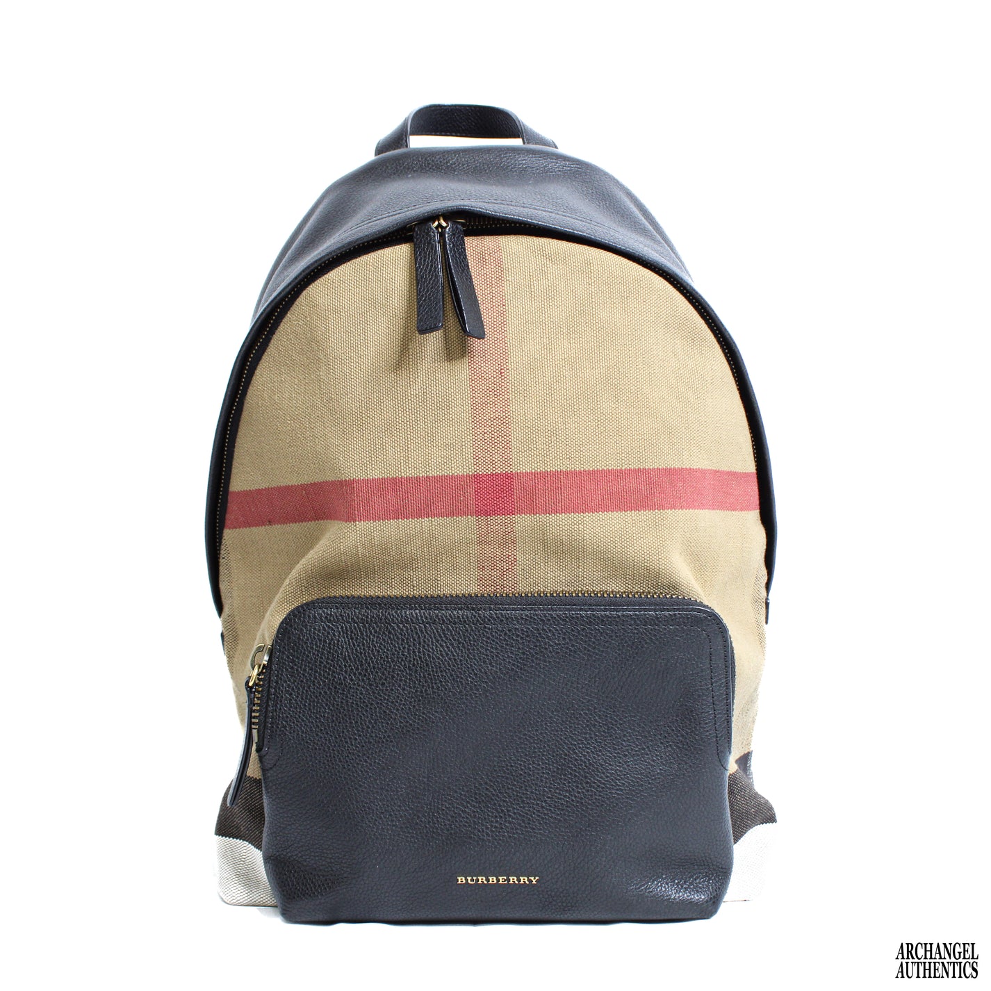 Burberry House Check Abbeydale Backpack Canvas & Leather ...