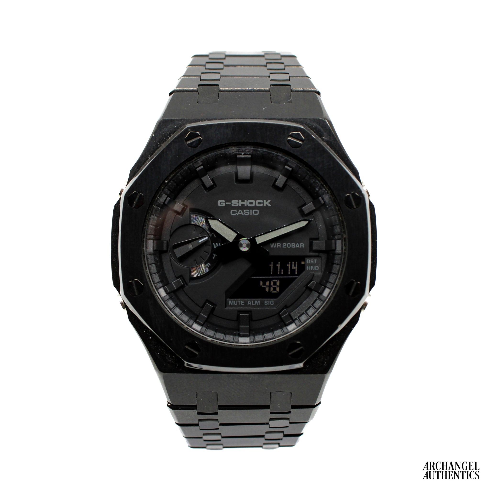 Casio G-Shock GA2100 "CasiOak" Black Out – archangelauthentics