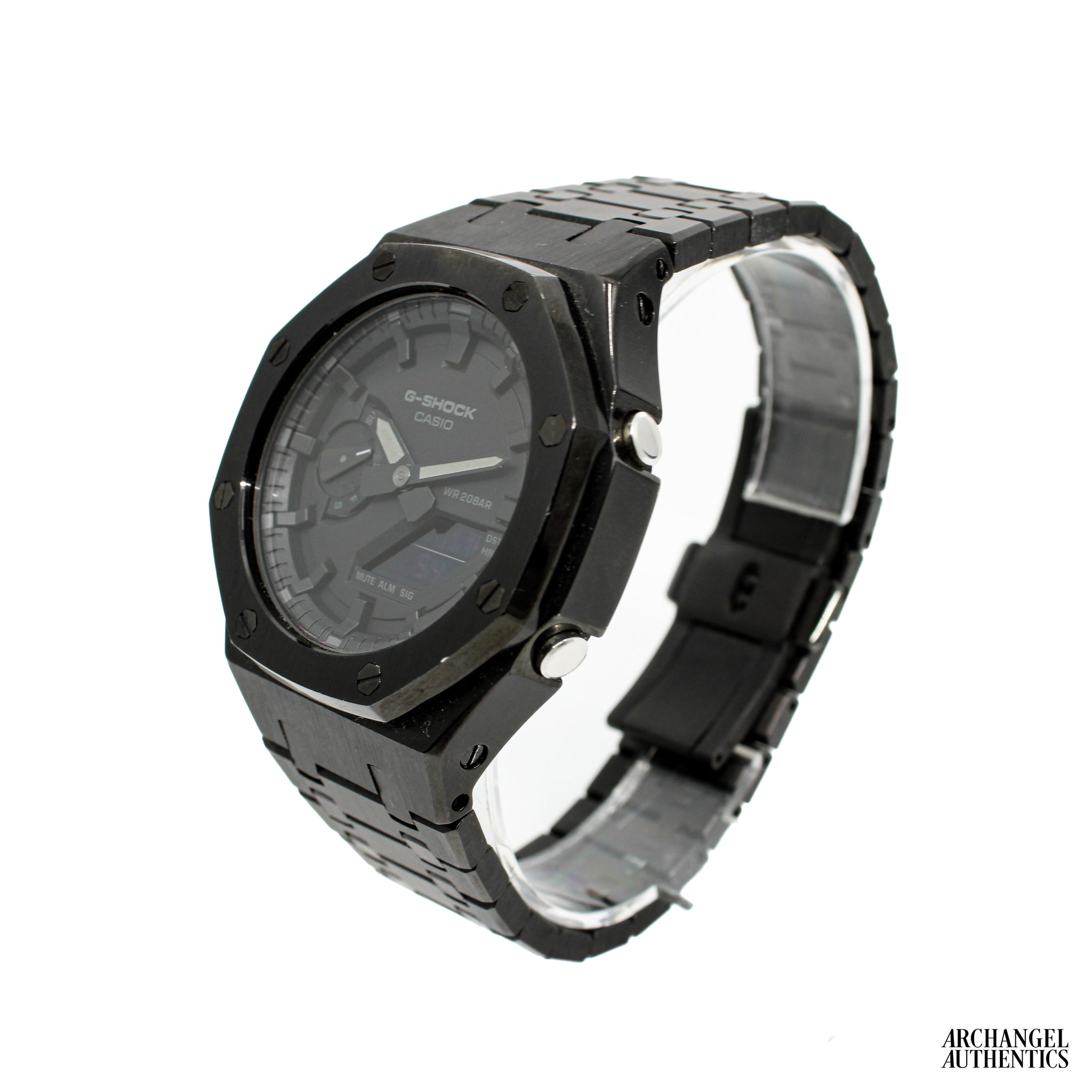 Casio G-Shock GA2100 "CasiOak" Black Out – archangelauthentics